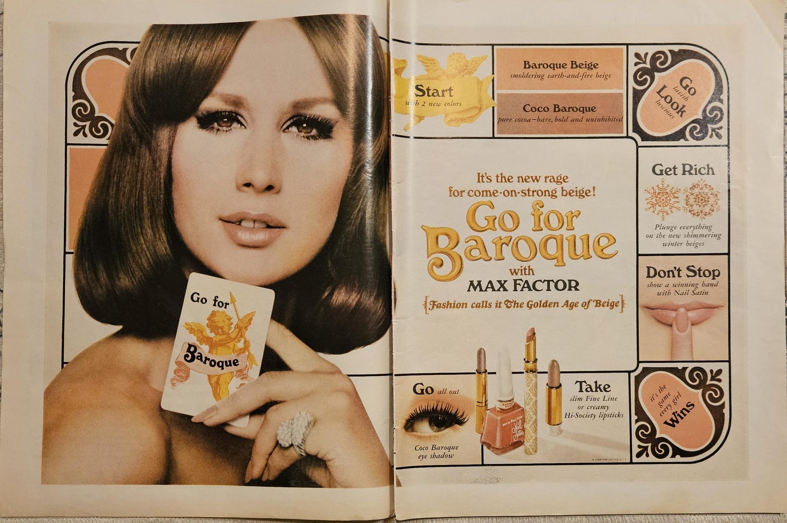 Vintage Max Factor Cosmetics Print Ad 1960s Retro Decor - Etsy