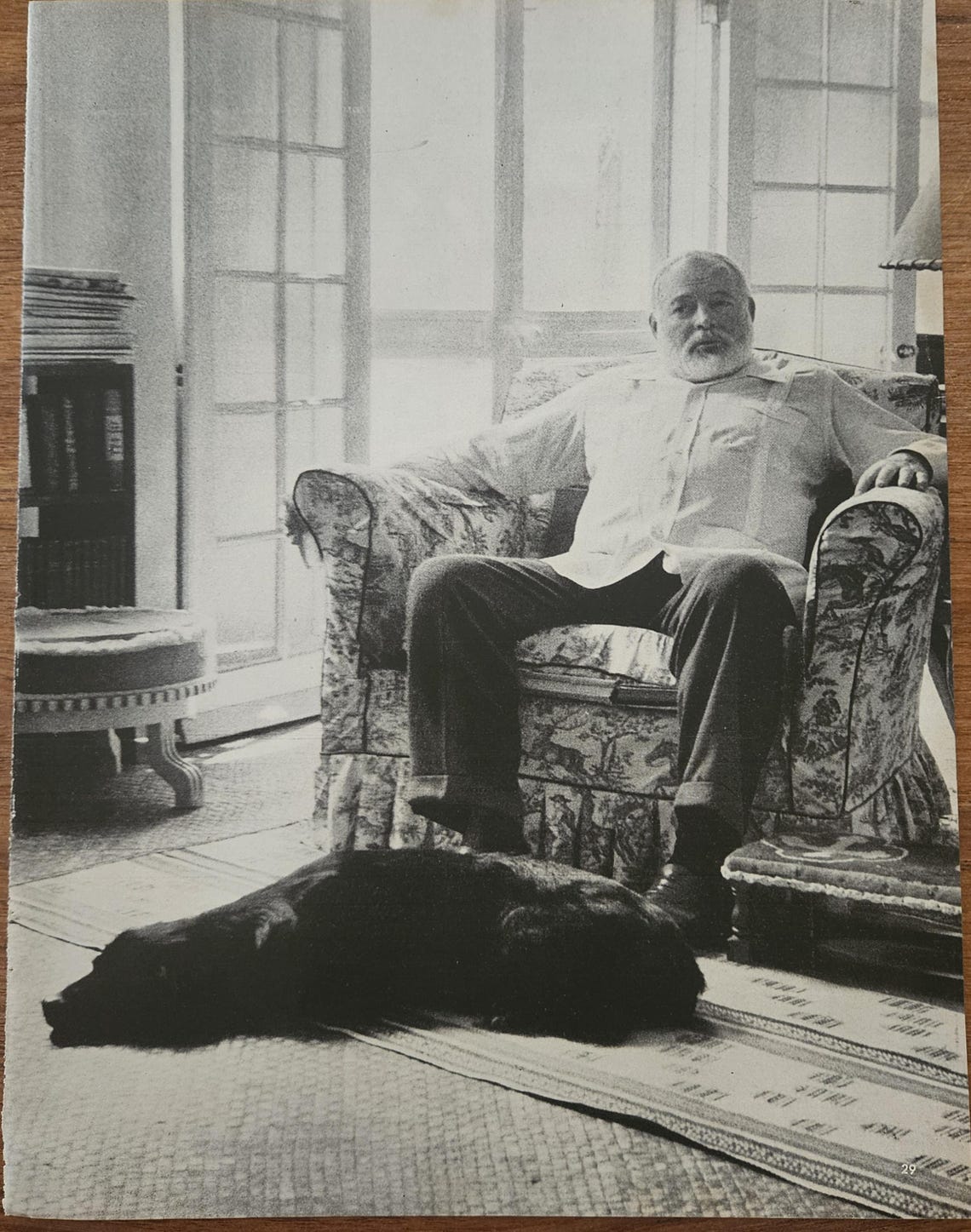 Earnest Hemingway Magazine Photo 1950s Retro Decor - Etsy