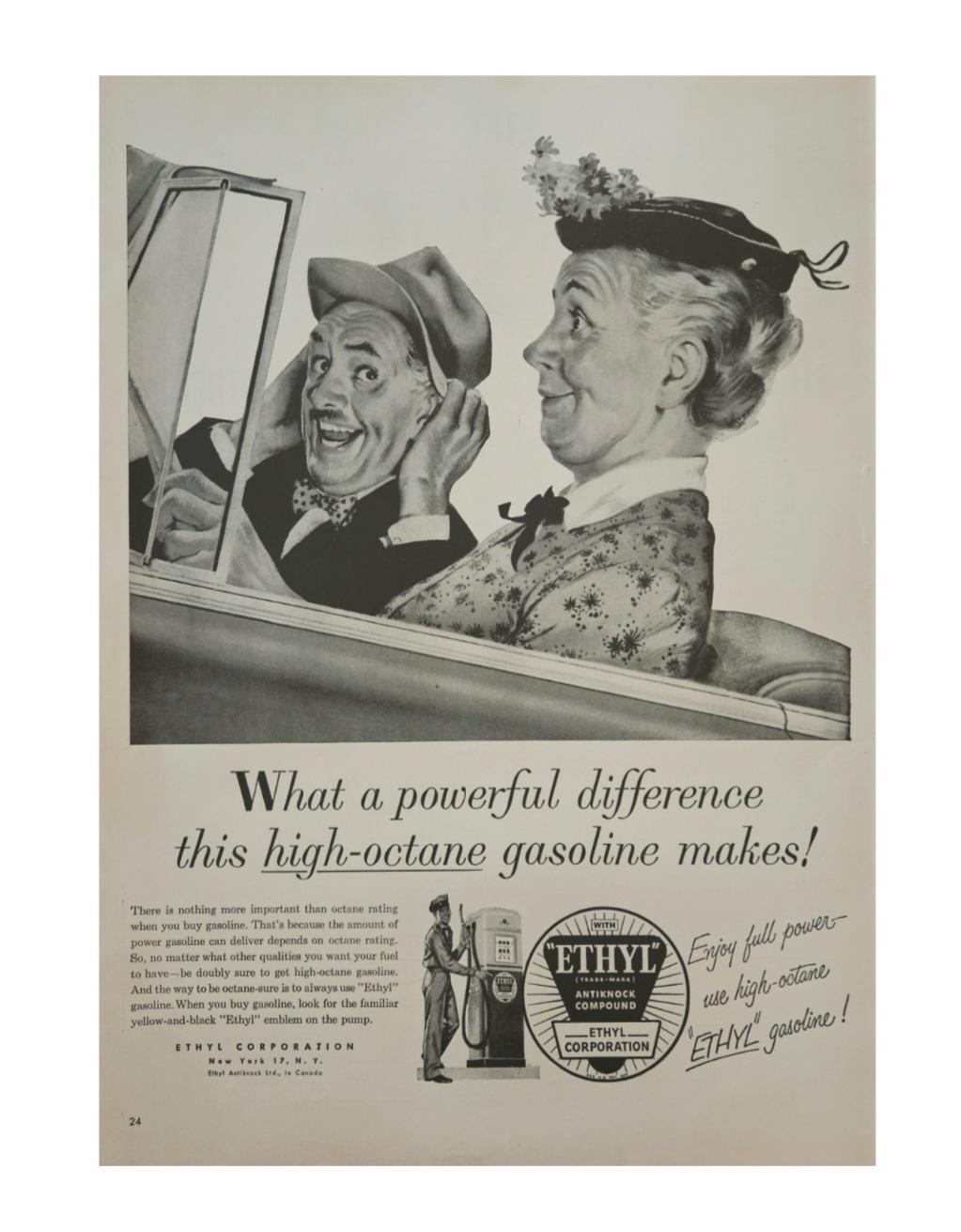 Ethyl Gasoline Vintage Print Ad 1950s Retro Decor - Etsy