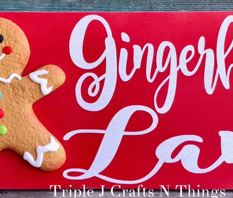 Gingerbread Lane Sign | Etsy