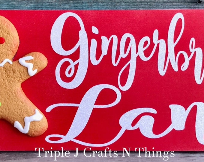 Gingerbread Lane Sign - Etsy