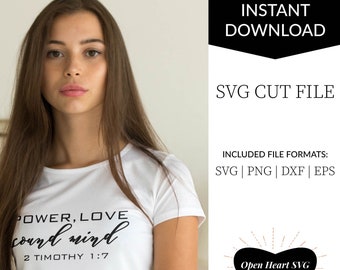 2 Timothy 1 7 Svg | Etsy