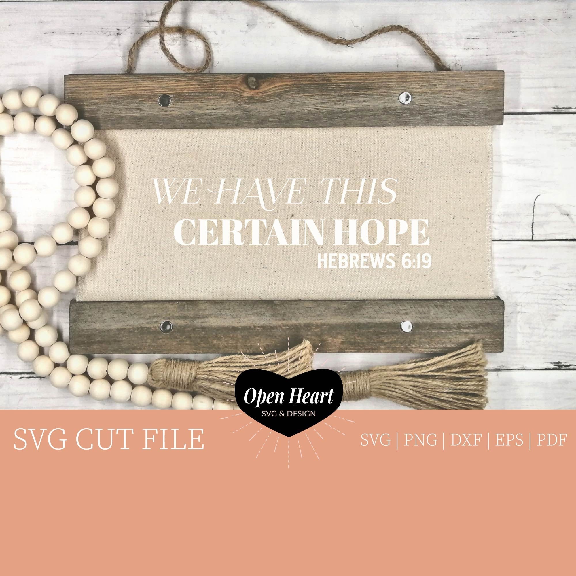 We Have This Certain Hope Hebrews 6:19 Hope Anchors the Soul - Etsy