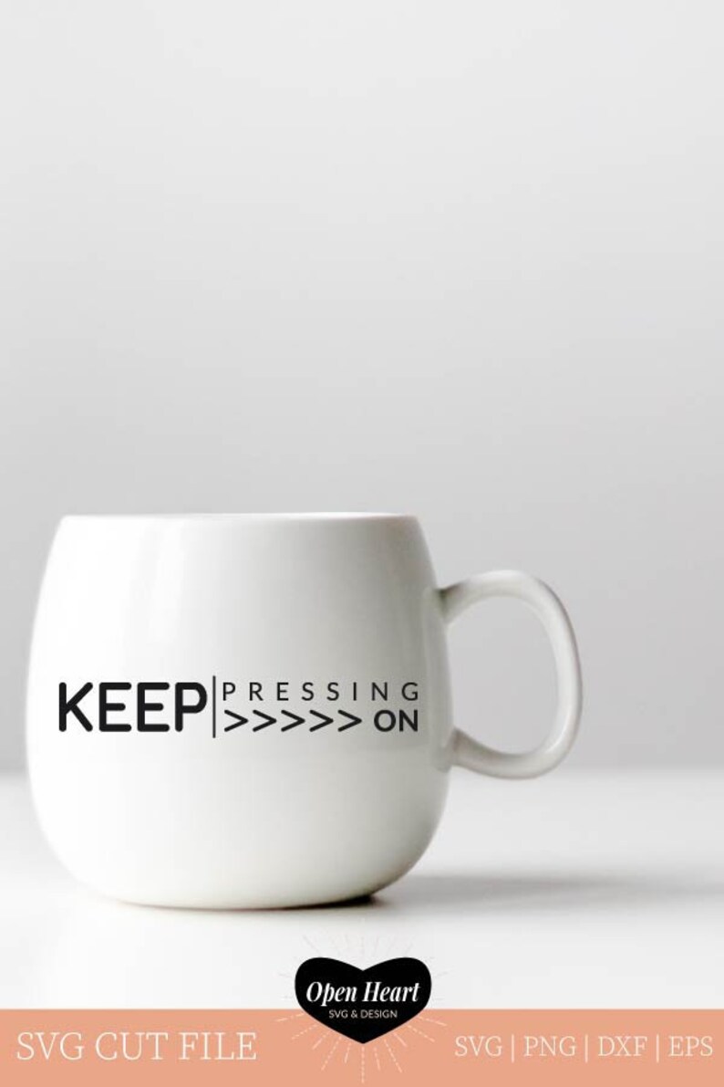 Keep Pressing On Philippians 3:14 SVG Cut File Bible Verse - Etsy