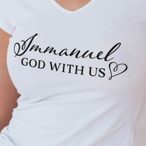 Immanuel God is With Us Christmas SVG File for Cricut, Silhouette, DIY ...