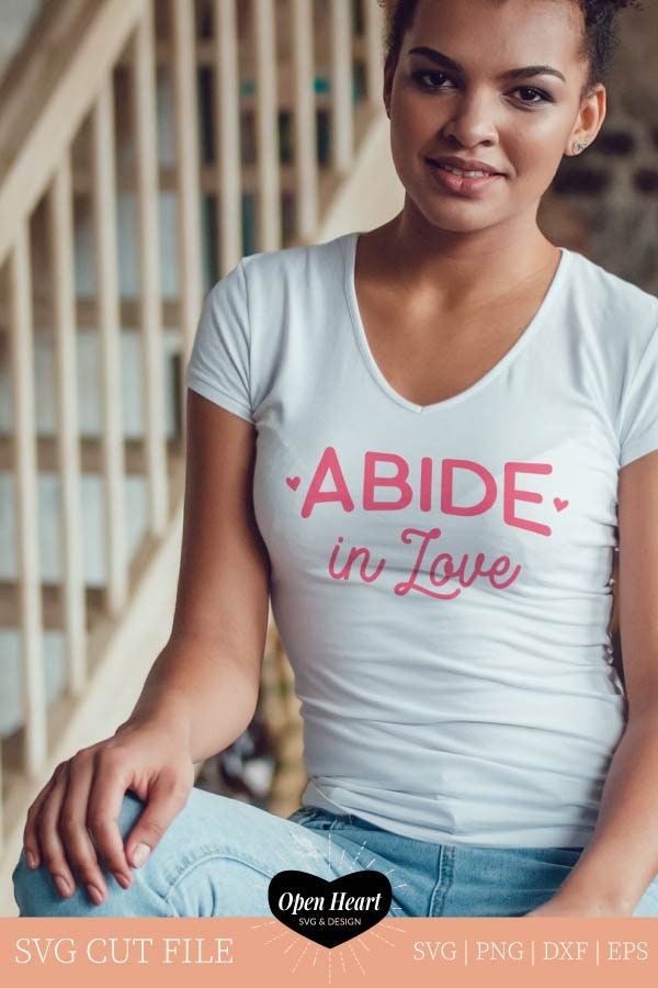 Abide SVG John 15:9 Bible Verse Cutting File for Cricut & Silhouette ...