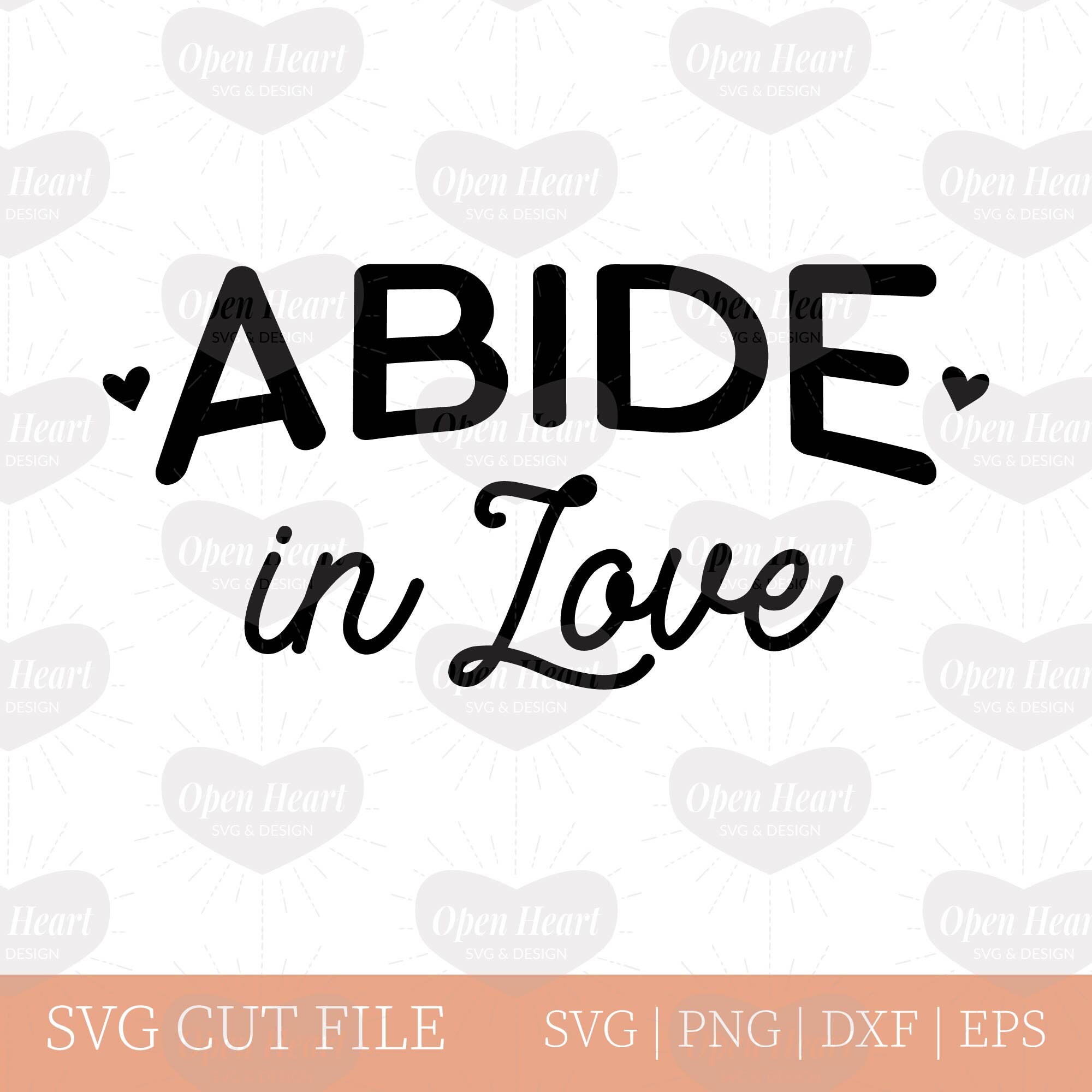 Abide SVG John 15:9 Bible Verse Cutting File for Cricut & Silhouette ...