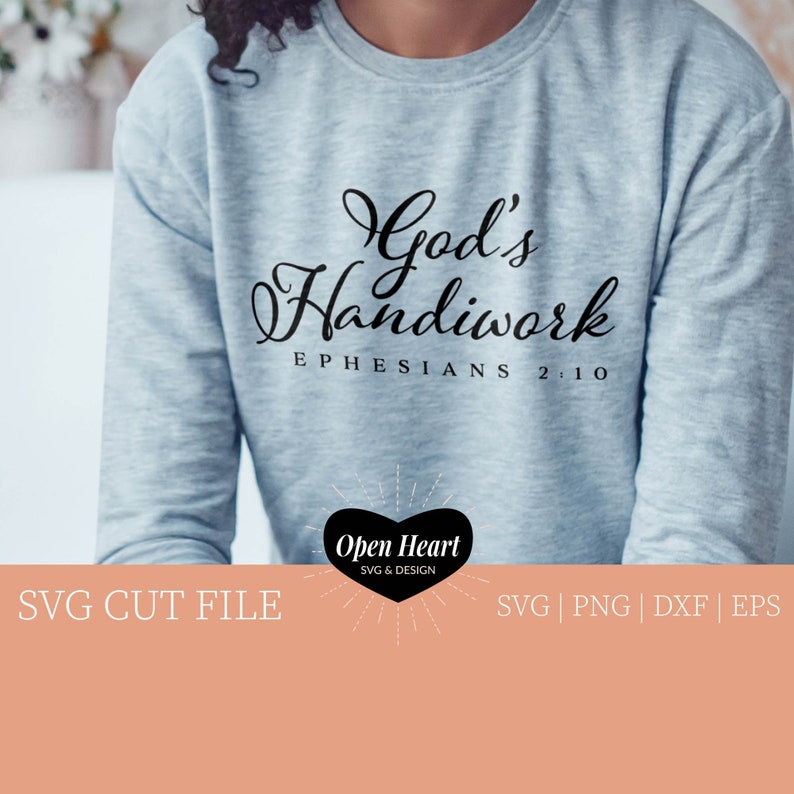 God's Handiwork Ephesians 2:10 Scripture SVG Religious | Etsy