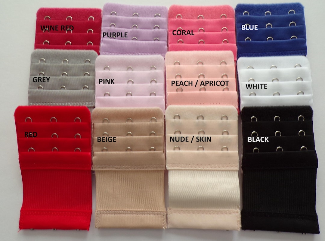 Sally’s ® Elastic Bra Extender: 3 Hooks, 3 Positions (2 Pieces) - Etsy
