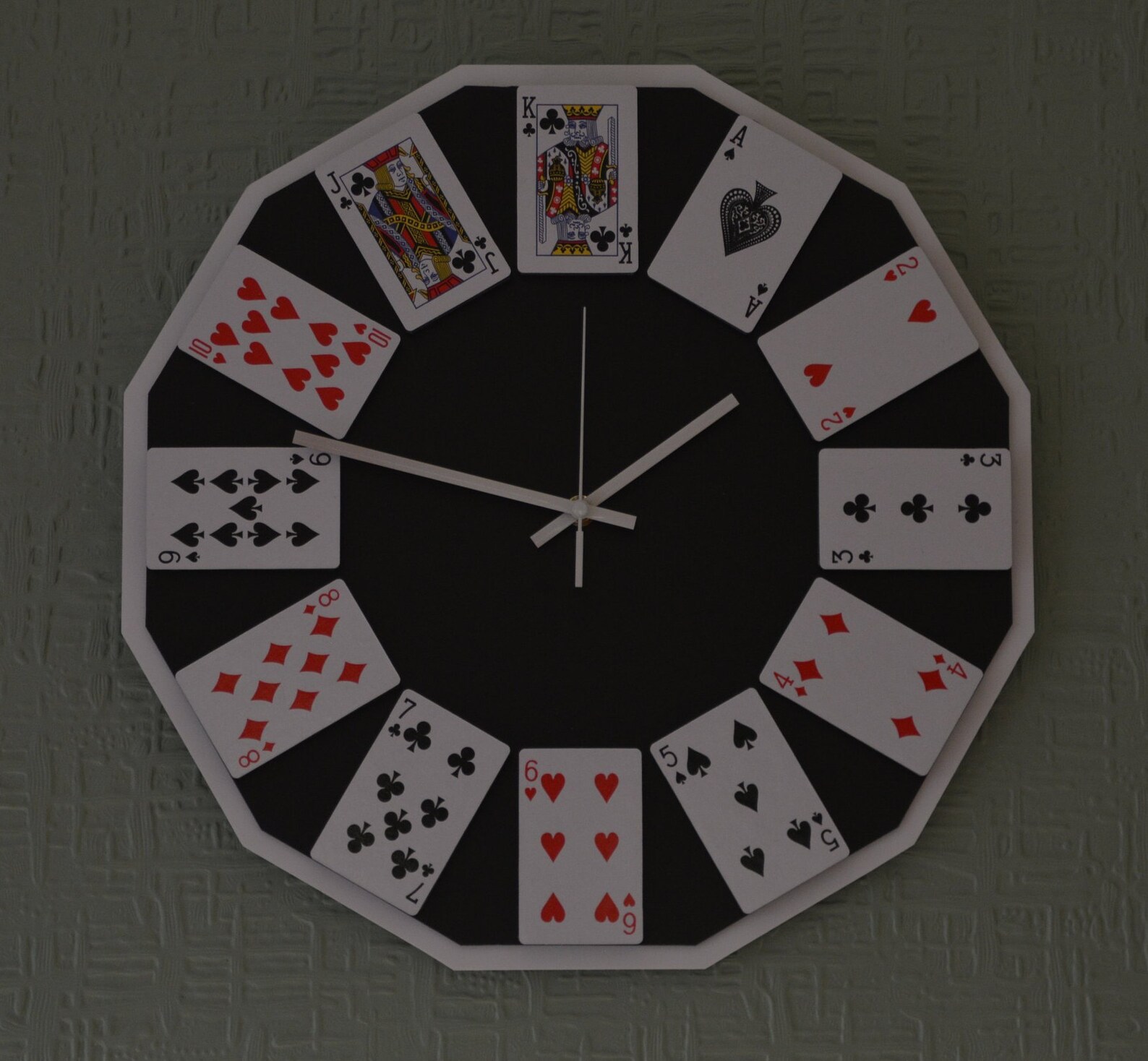 Playing Card Clock - Etsy