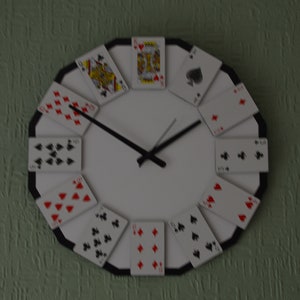 Playing Card Clock - Etsy