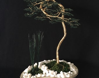 Wire bonsai tree | Etsy