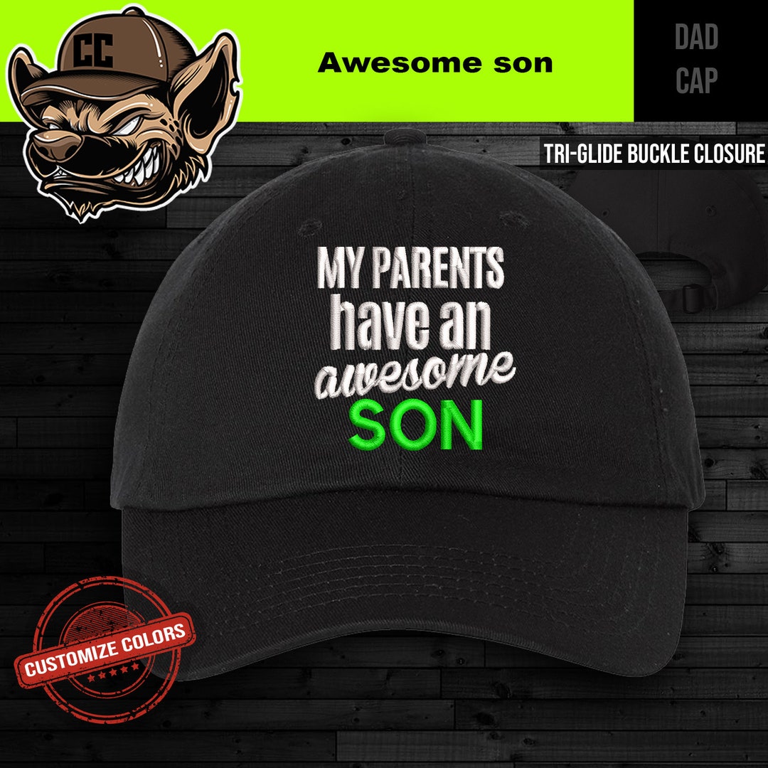 Awesome Son Hat Cool Cap Design Embroidered Hat - Etsy