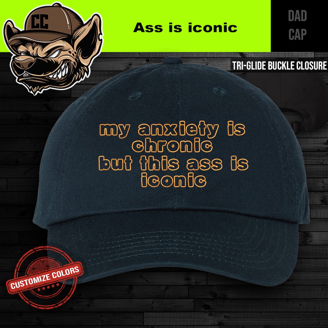Ass is Iconic Hat Funny Cap Design Beautiful Embroidered - Etsy