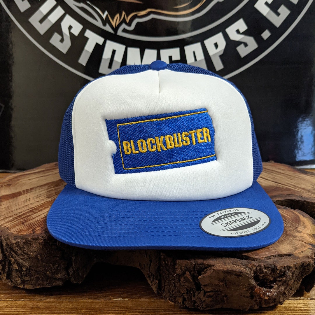 Blockbuster Video Flat Brim Foam Mesh Trucker Cap Retro - Etsy