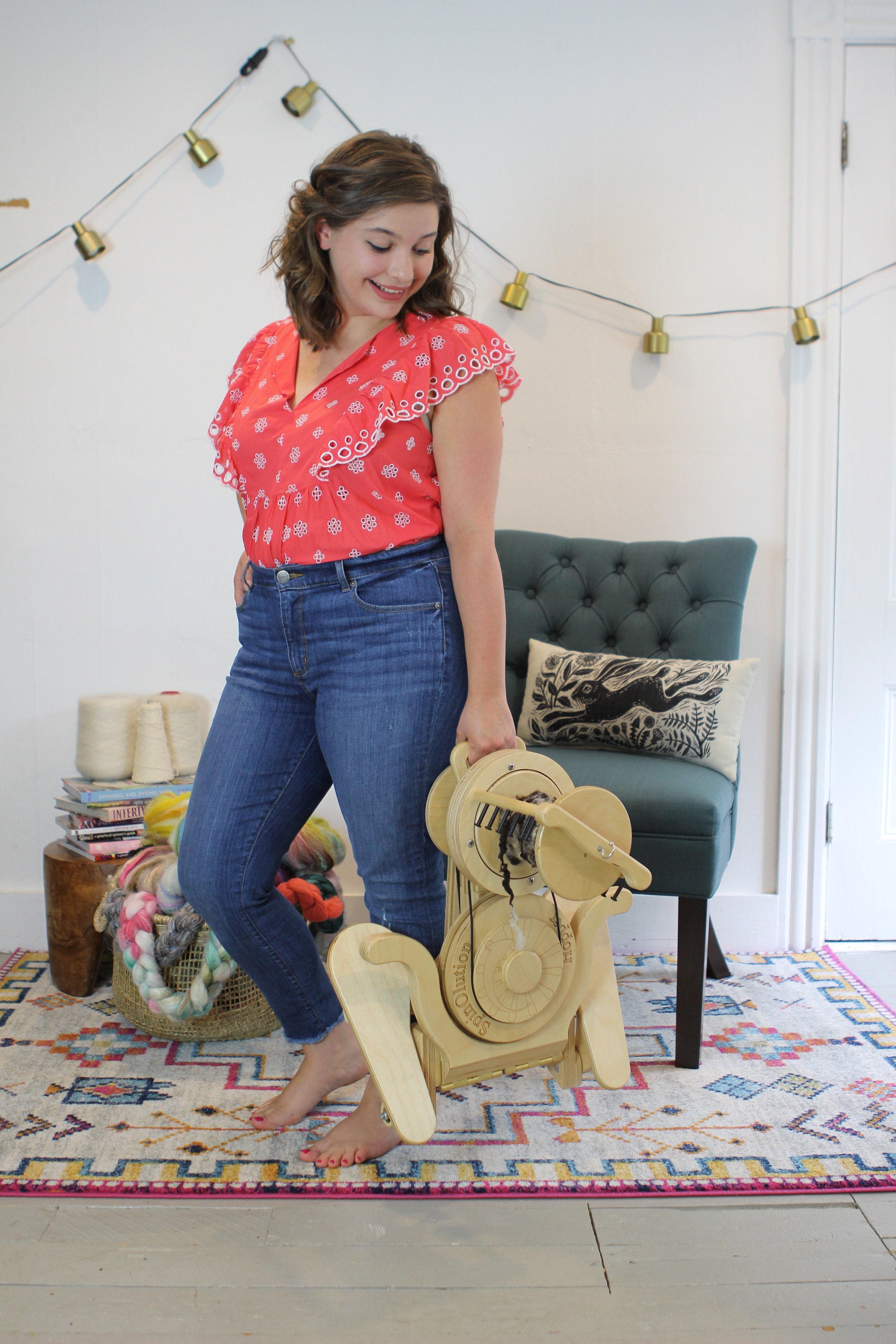 SPINOLUTION HOPPER Spinning Wheel Lightweight Portable - Etsy UK