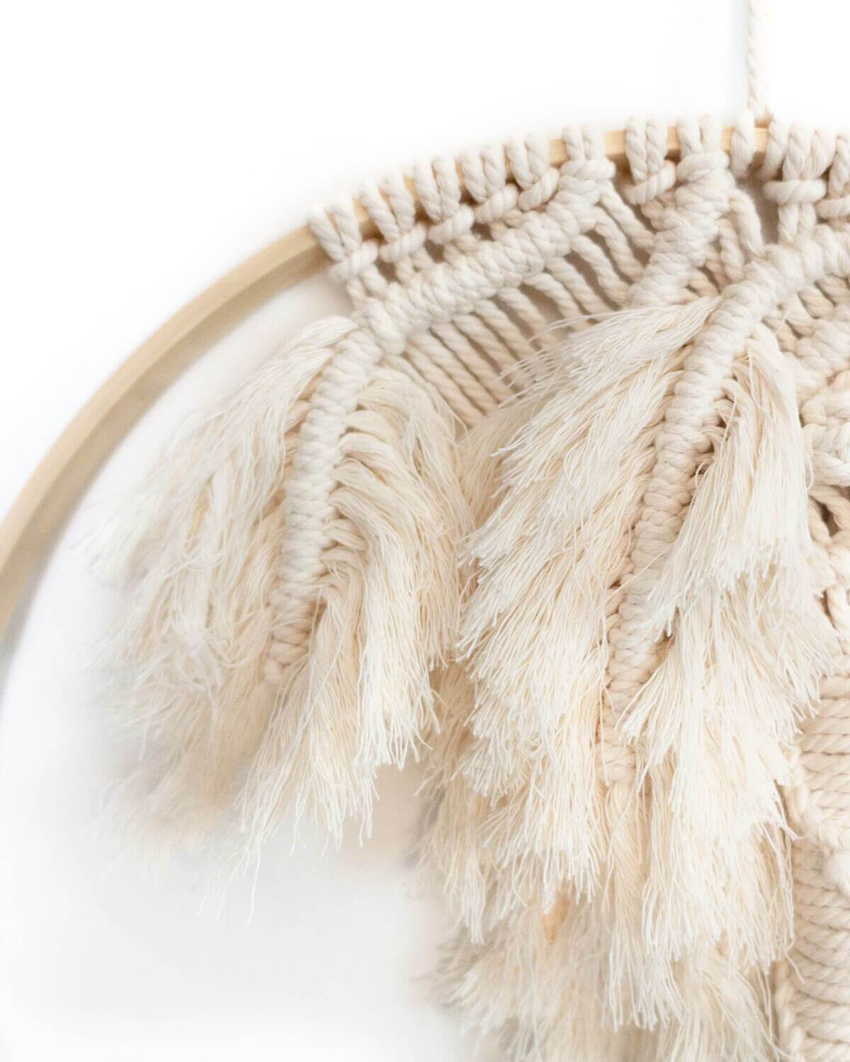 Solid Oak Macrame Wall Hanging Palm Tree DIY Easy Beginner - Etsy