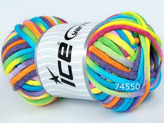 82 Yards Tube Yarn BIG Jumbo Cotton Tube Yarn Super Chunky Giant Macrame Craft Supplies & Tools ...