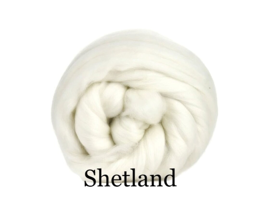 SHETLAND Wool Roving, Top Wool, Natural and Undyed Wool, Felting ...