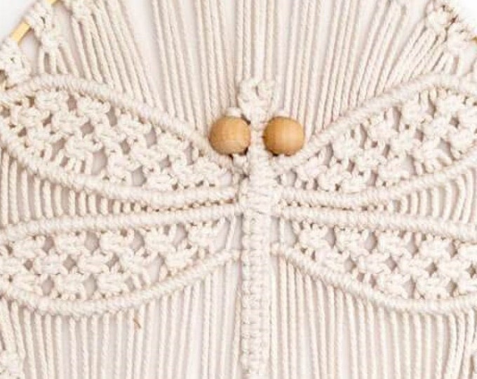 SALE! Macrame Dragonfly Wall Hanging Kit, Retro Home Decor, DIY Craft ...