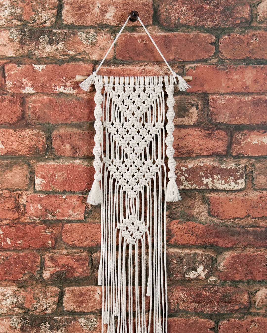 Sale Solid Oak Three Triangles, Macrame Kit, DIY Geometric Decor, Mini ...