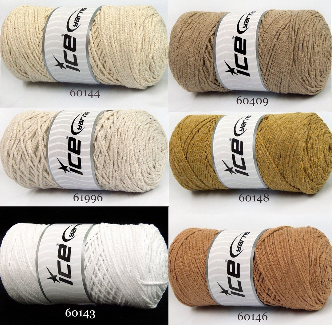 Cotton Macrame Cord, Macrame Crochet Yarn, Chainette - Etsy