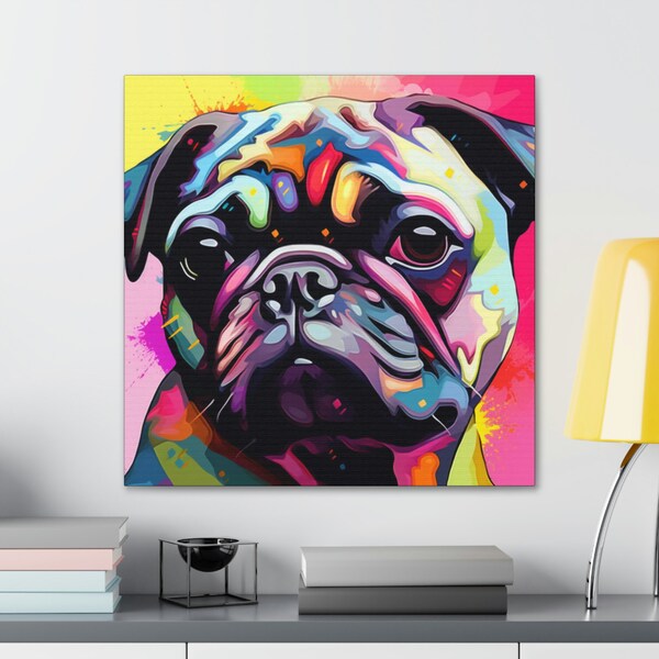 Vintage Pug Art - Etsy