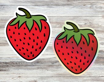 Waterproof Strawberry Stickers - Etsy