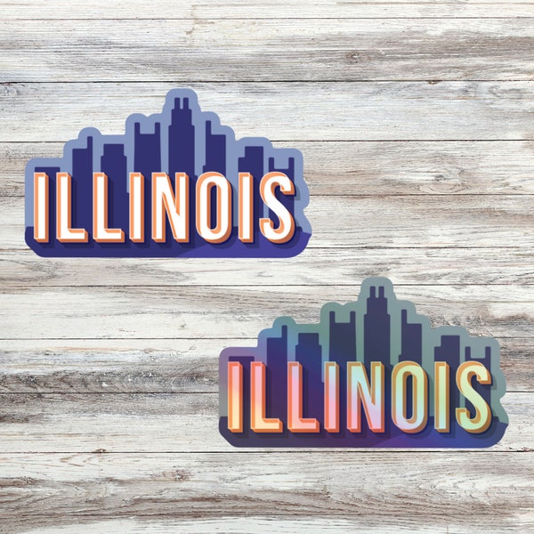 Illinois Car Decal - Etsy