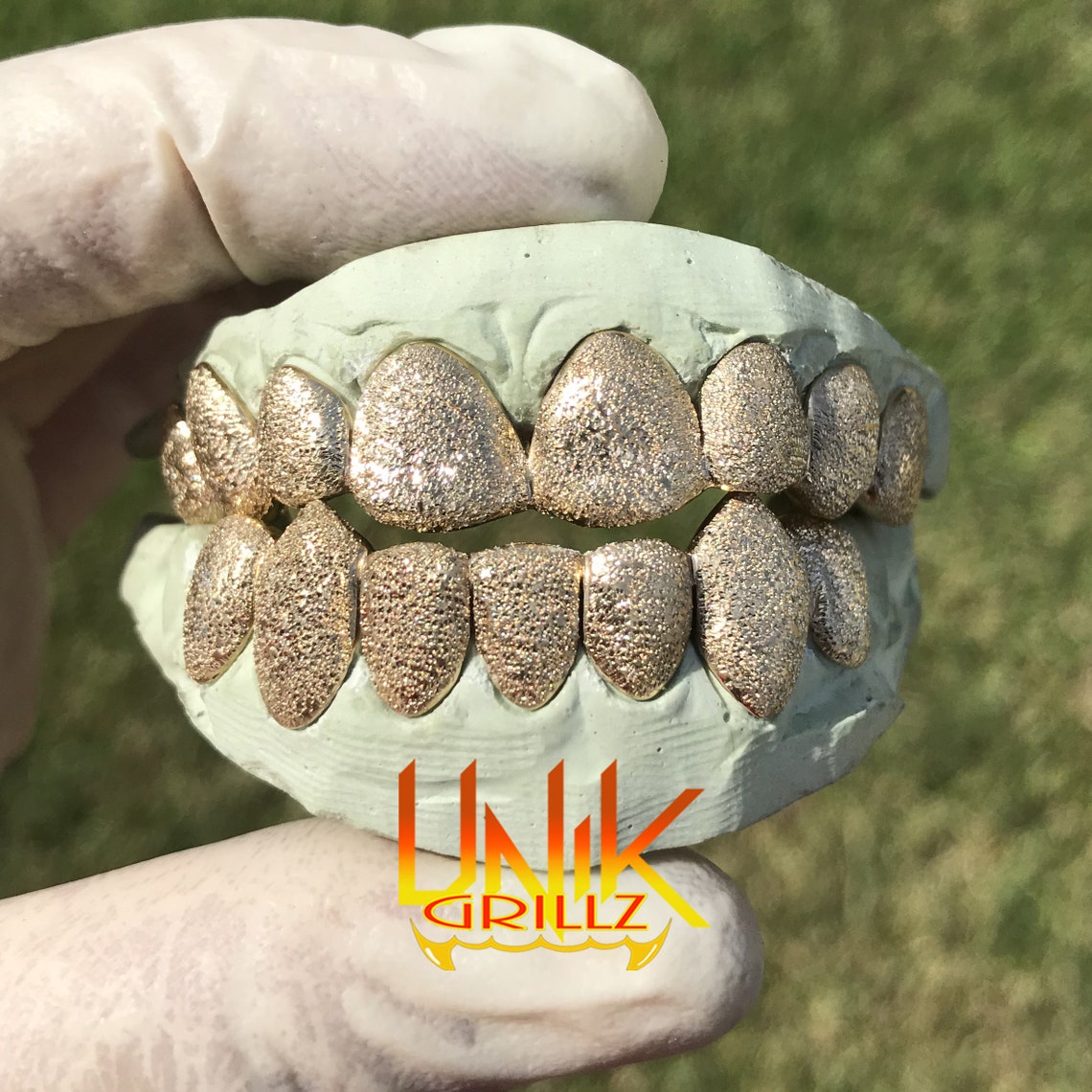 Custom Grillz With Full Diamond Dust | Etsy