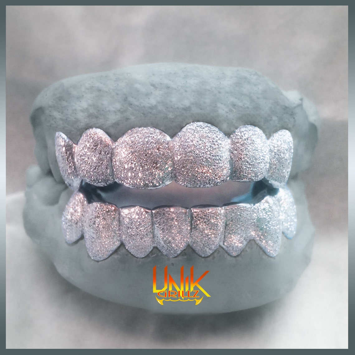 Custom Grillz With Full Diamond Dust - Etsy