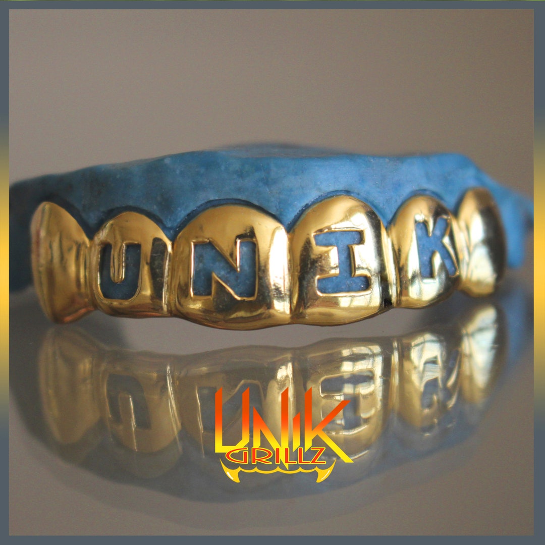 Custom Grillz With Open Face Letters - Etsy