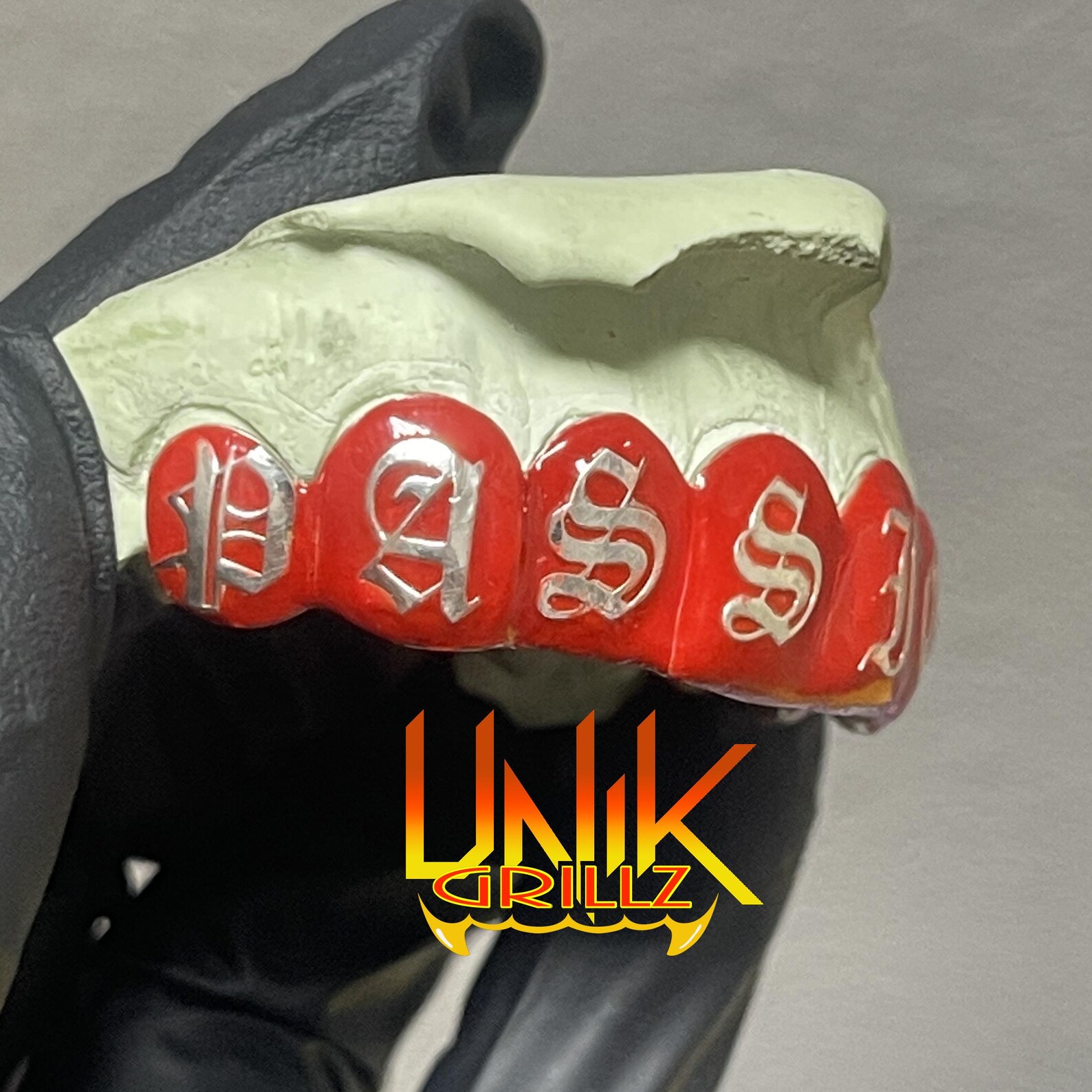 Custom Grillz With 3D Letters and Enamel Paint - Etsy