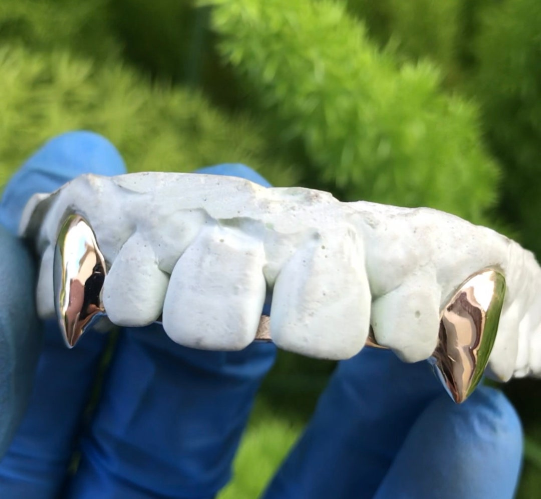 Custom Grillz With Extended K9s and Back Bar - Etsy