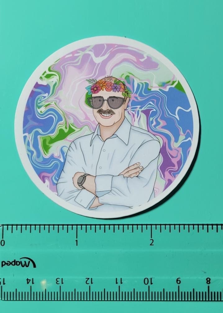 Dr. Phil Sticker/ Celebrity Sticker/ Dr. Phil/ Funny Sticker/ | Etsy