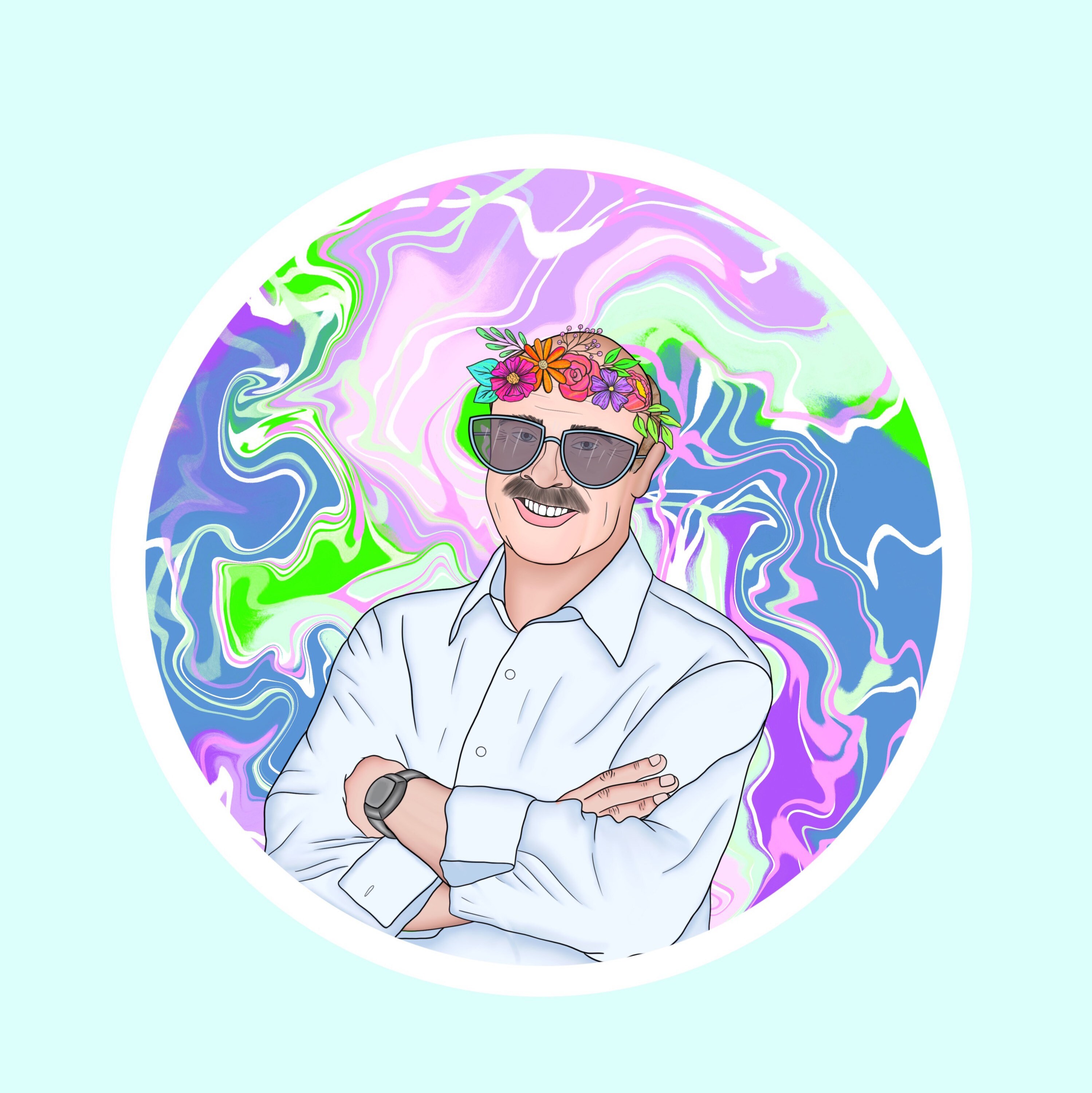 Dr. Phil Sticker/ Celebrity Sticker/ Dr. Phil/ Funny Sticker/ | Etsy