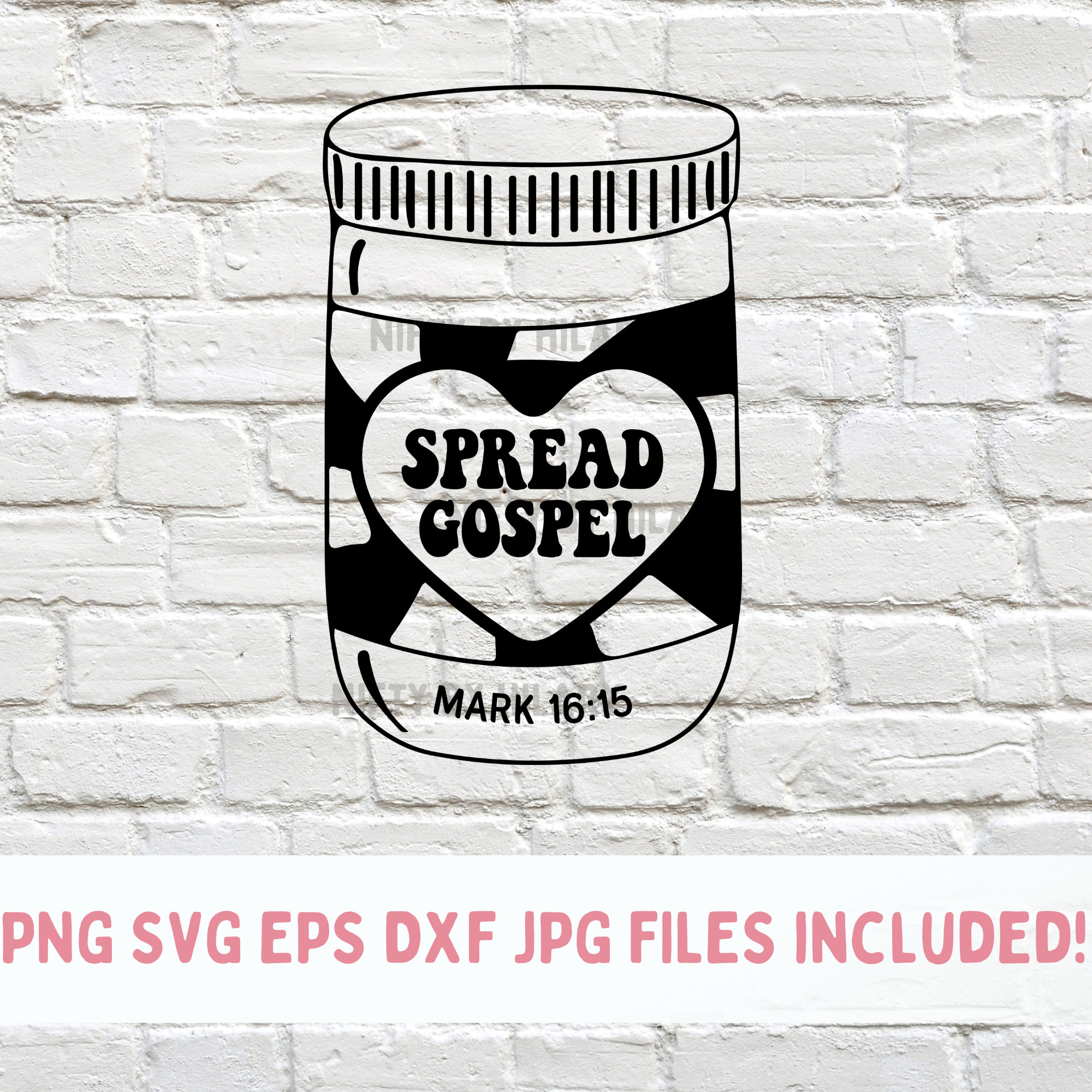 Spread Gospel PNG Spread Gospel Svg Jar Cute Christian - Etsy