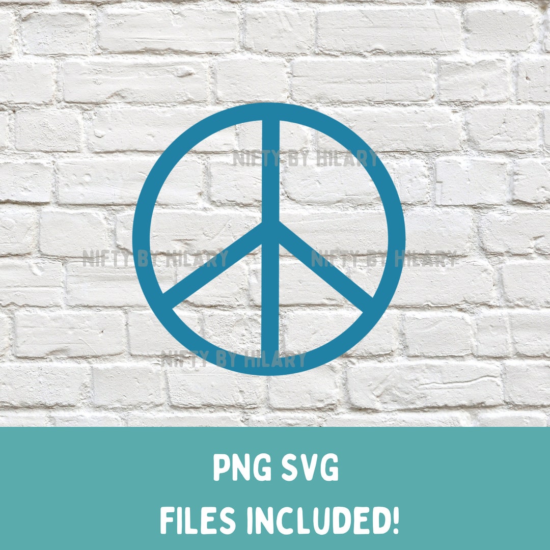 Signo de la paz svg, Símbolo de la paz, Símbolo hippie, Retro - Etsy México