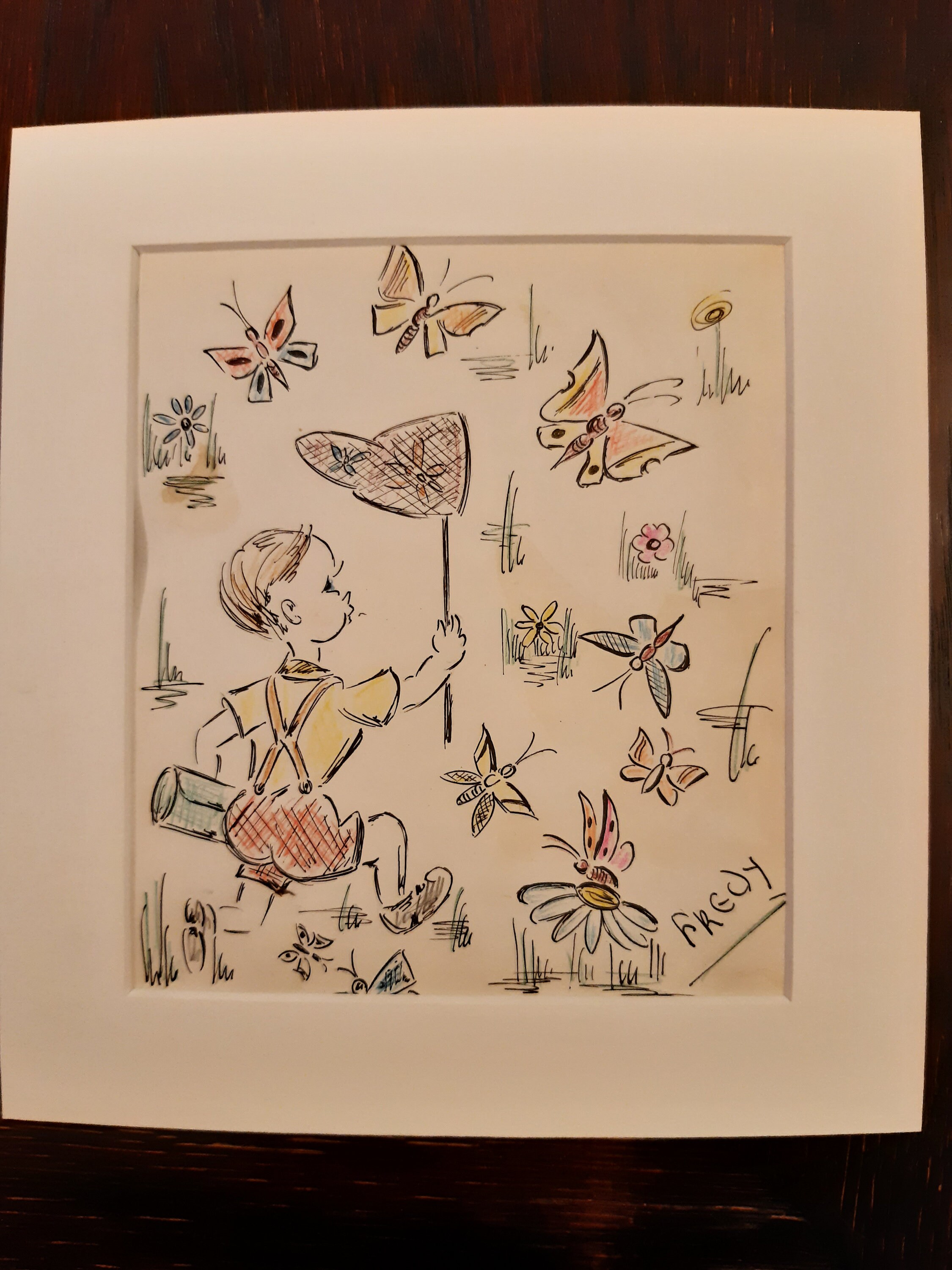 Old Dutch Child's Diary Drawings Oryginal Freehand Drawings - Etsy