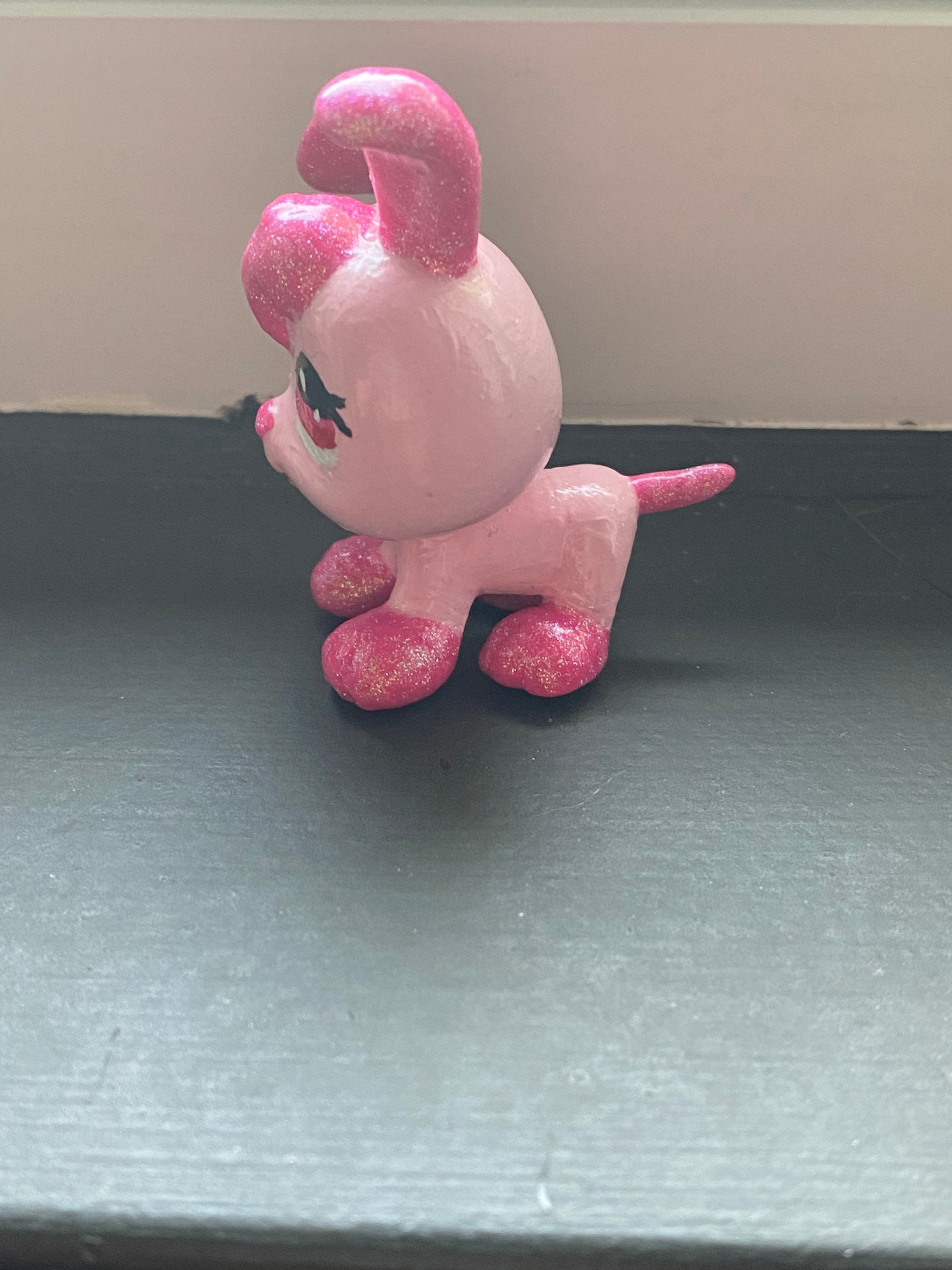 Pink Glittery Custom Lps Dog/ Pink Puppy Lps Custom - Etsy