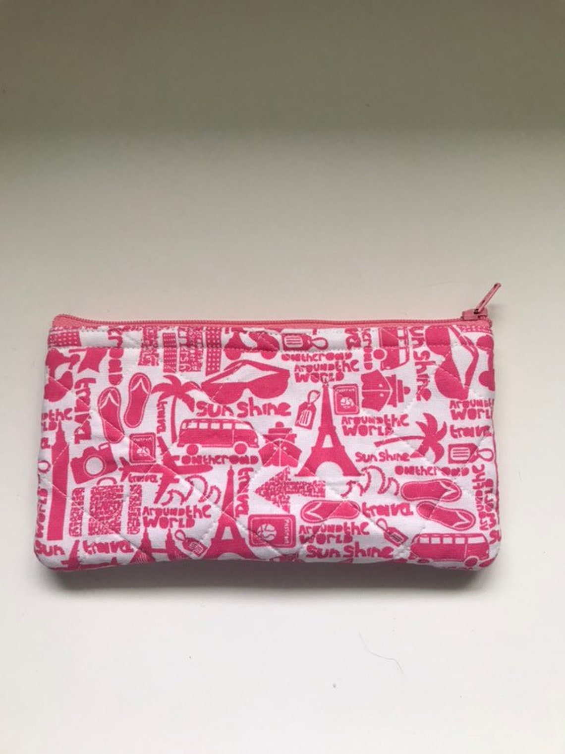 Pink Pencil Case - Etsy
