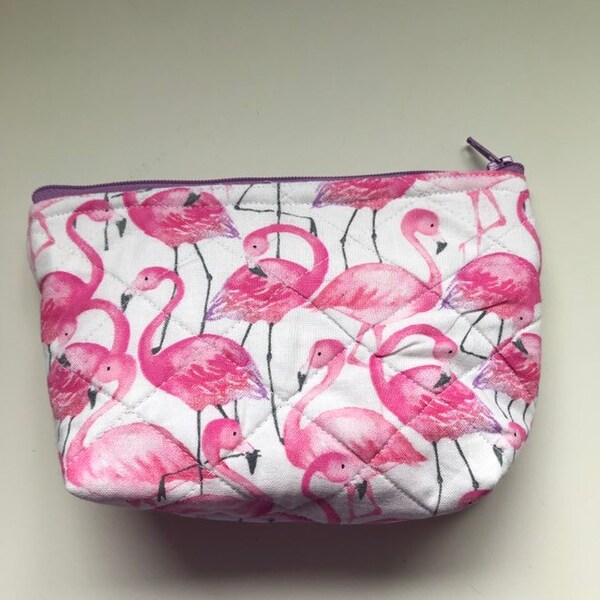 Flamingo Makeup Bag - Etsy