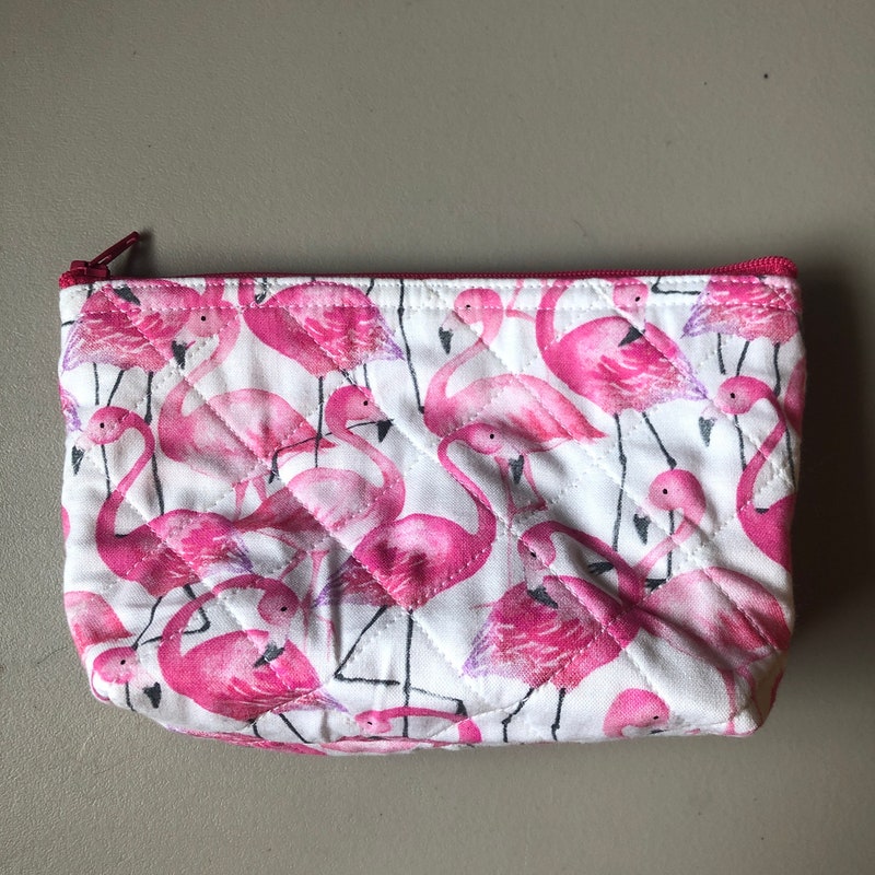 Flamingo Makeup Bag - Etsy