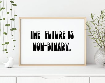 Non Binary Poster - Etsy