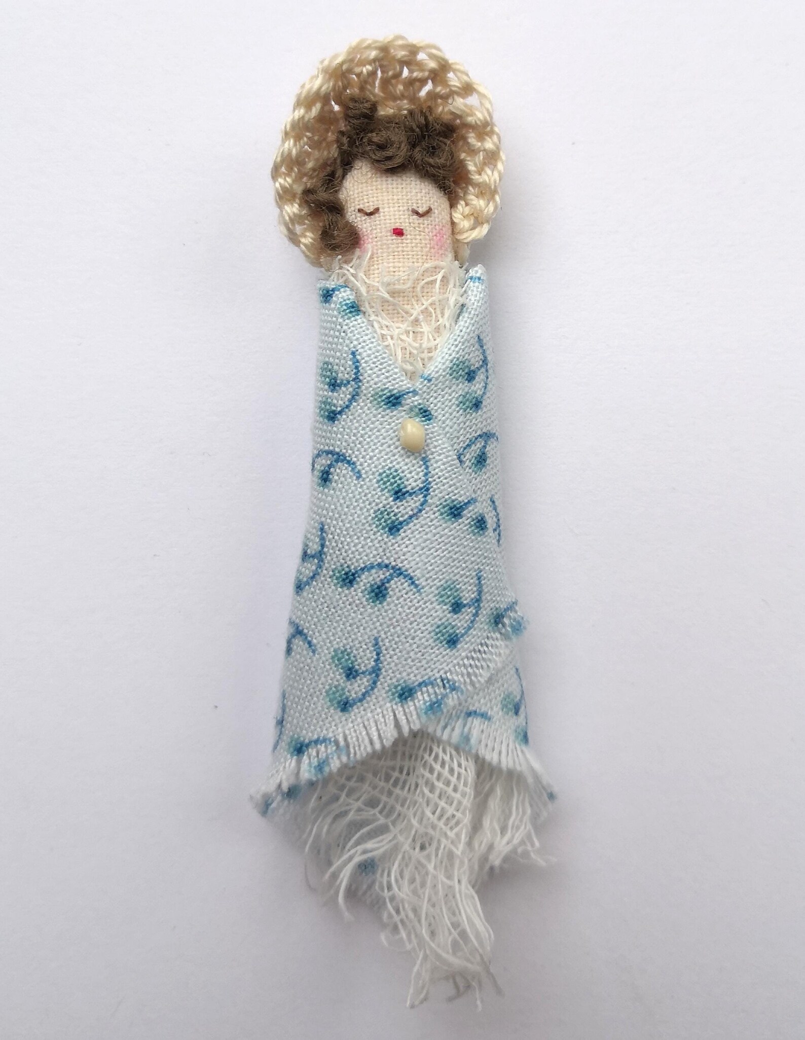 Regency Raggie Miniature Cloth Doll, Georgian Baby, Child Dollhouse ...