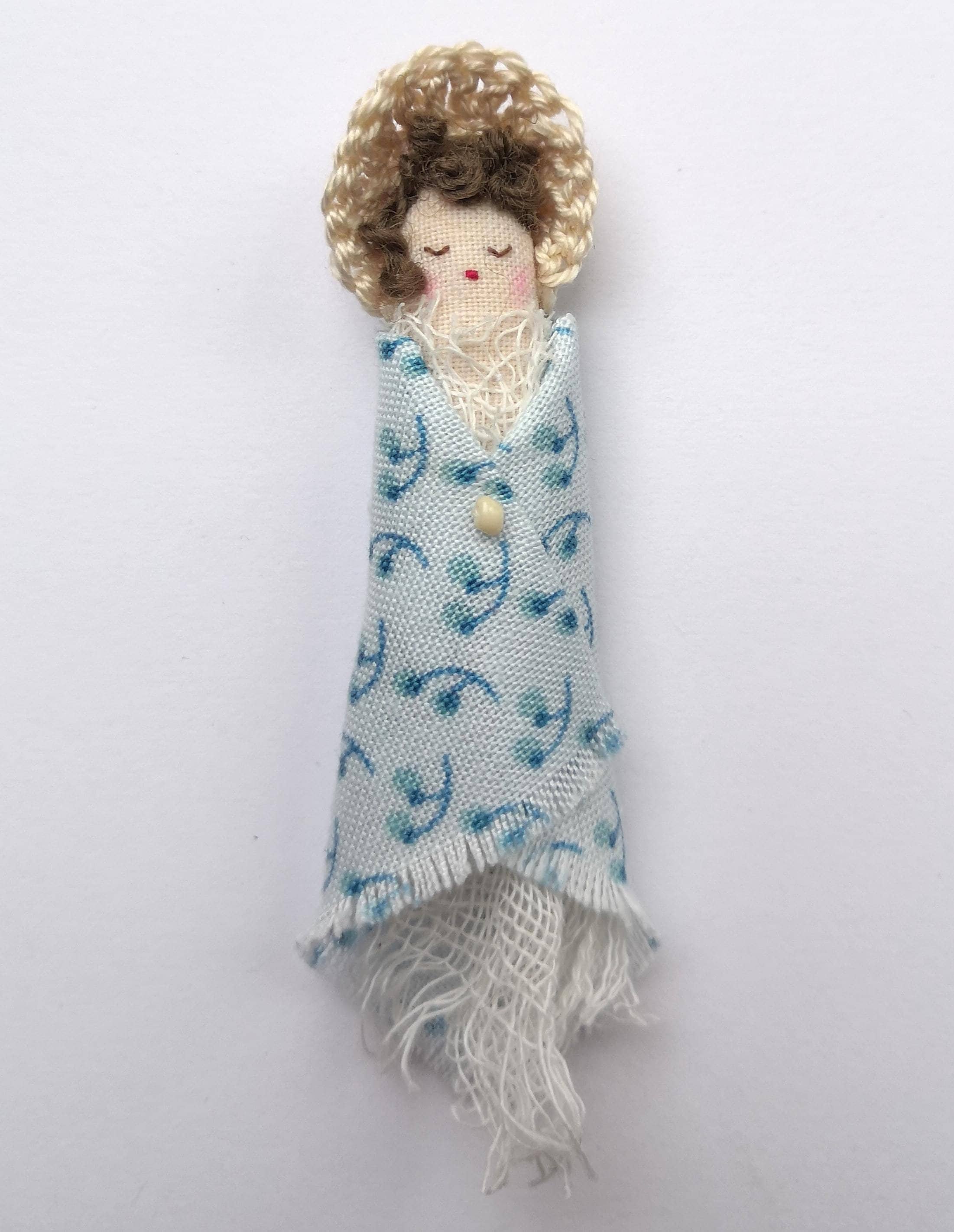 Regency Raggie Miniature Cloth Doll, Georgian Baby, Child Dollhouse ...