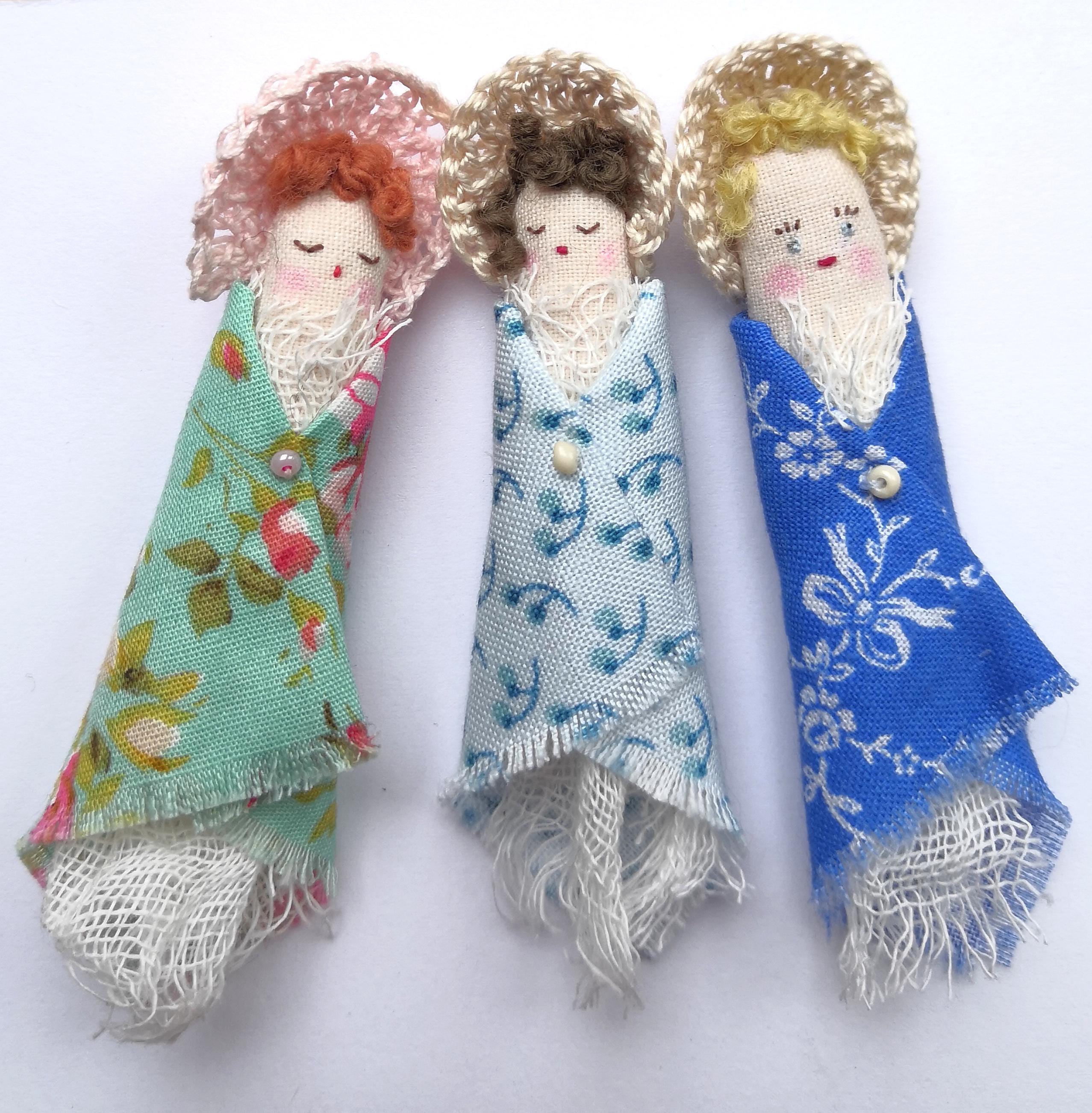 Regency Raggie Miniature Cloth Doll, Georgian Baby, Child Dollhouse ...