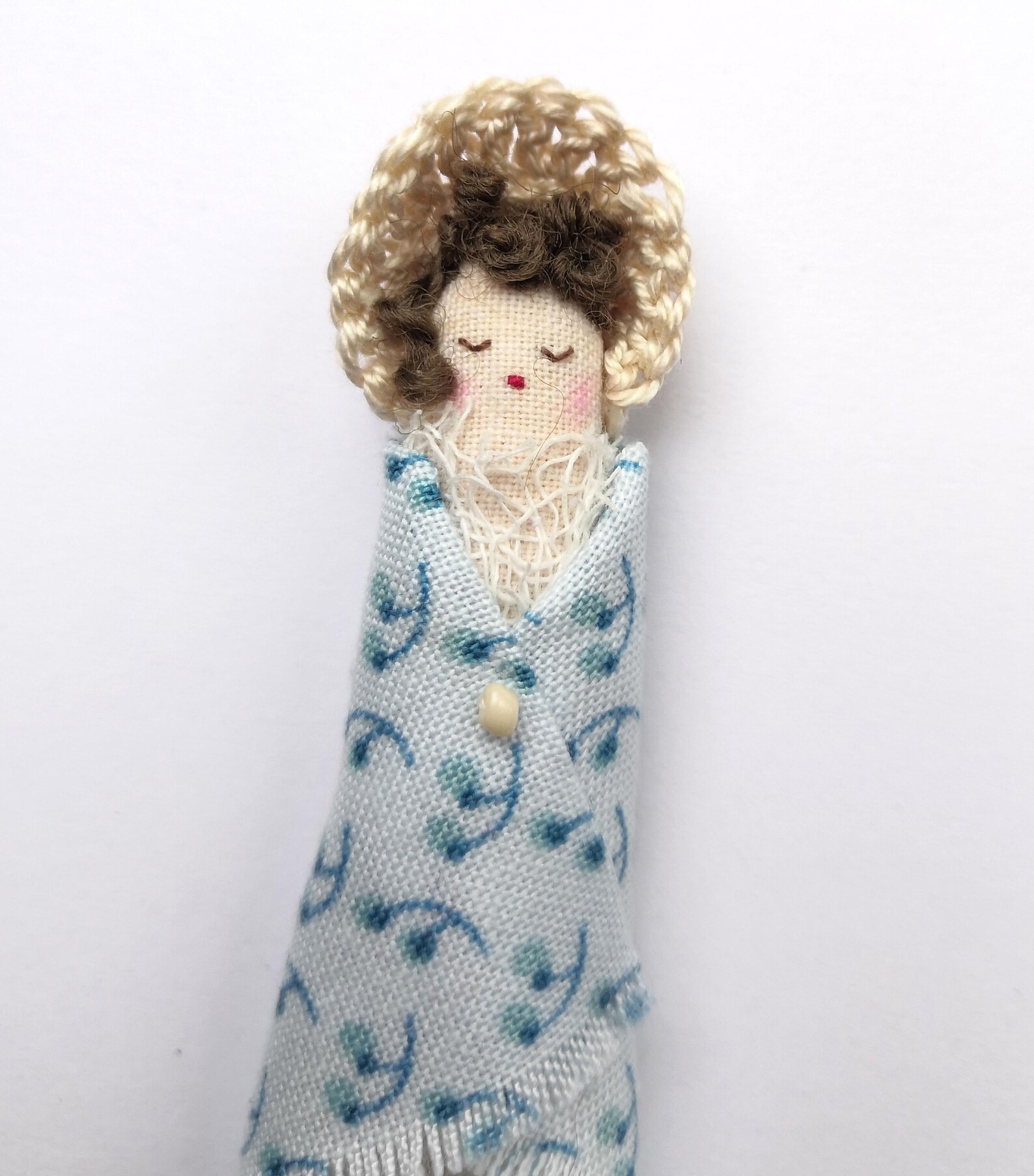Regency Raggie Miniature Cloth Doll, Georgian Baby, Child Dollhouse ...