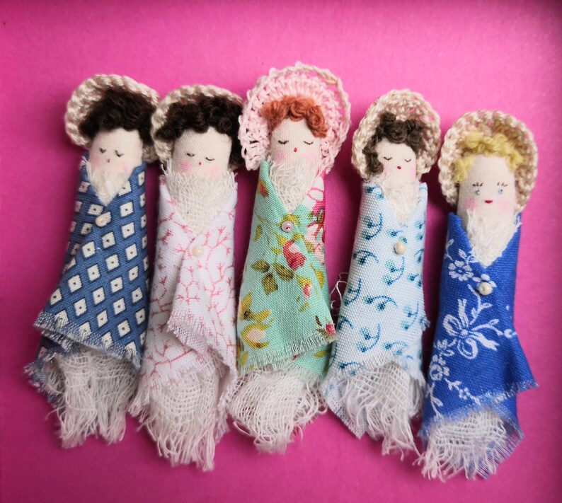 Regency Raggie Miniature Cloth Doll, Georgian Baby, Child Dollhouse ...