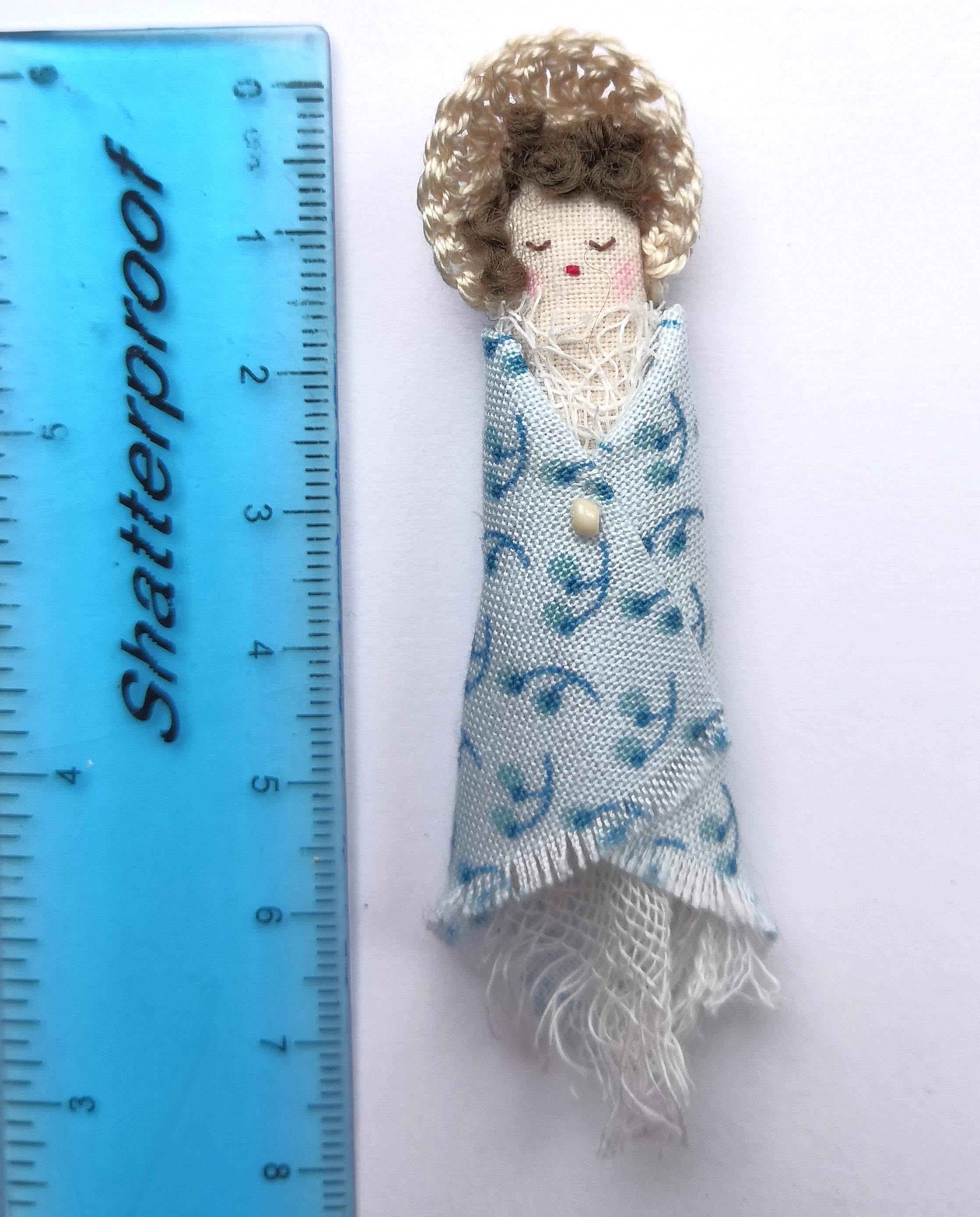 Regency Raggie Miniature Cloth Doll, Georgian Baby, Child Dollhouse ...